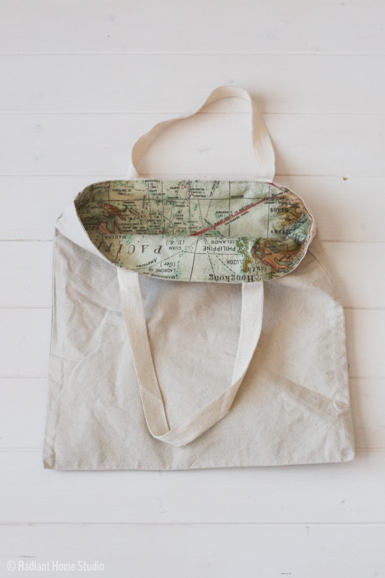2 Ways to Add a Lining to a Tote Bag {Tote Bag Upgrade} | Radiant Home ...