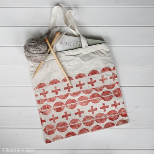 Hand Stamped {Tote Bag Upgrade} | Radiant Home Studio