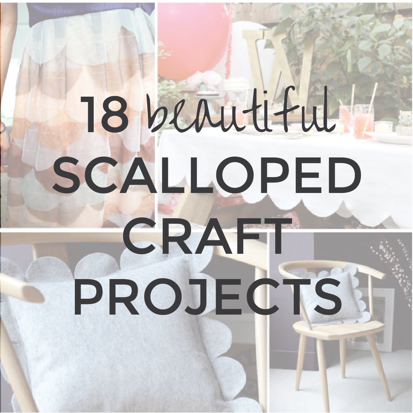18 Beautiful Scalloped Craft Projects | Radiant Home Studio