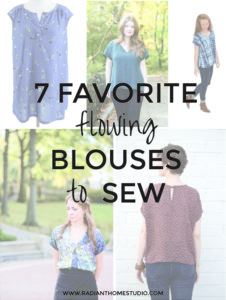 7 Flowing Blouse Patterns to Sew | Radiant Home Studio