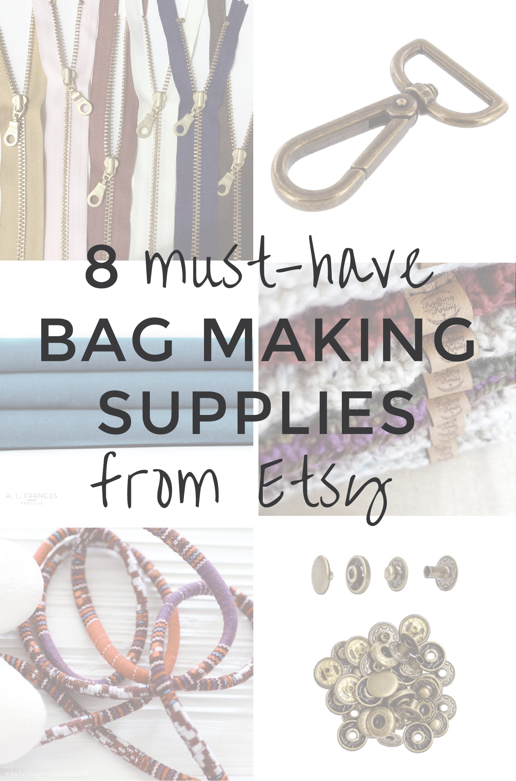 8 Stylish Sewing & Bag Making Supplies on Etsy | Radiant Home Studio