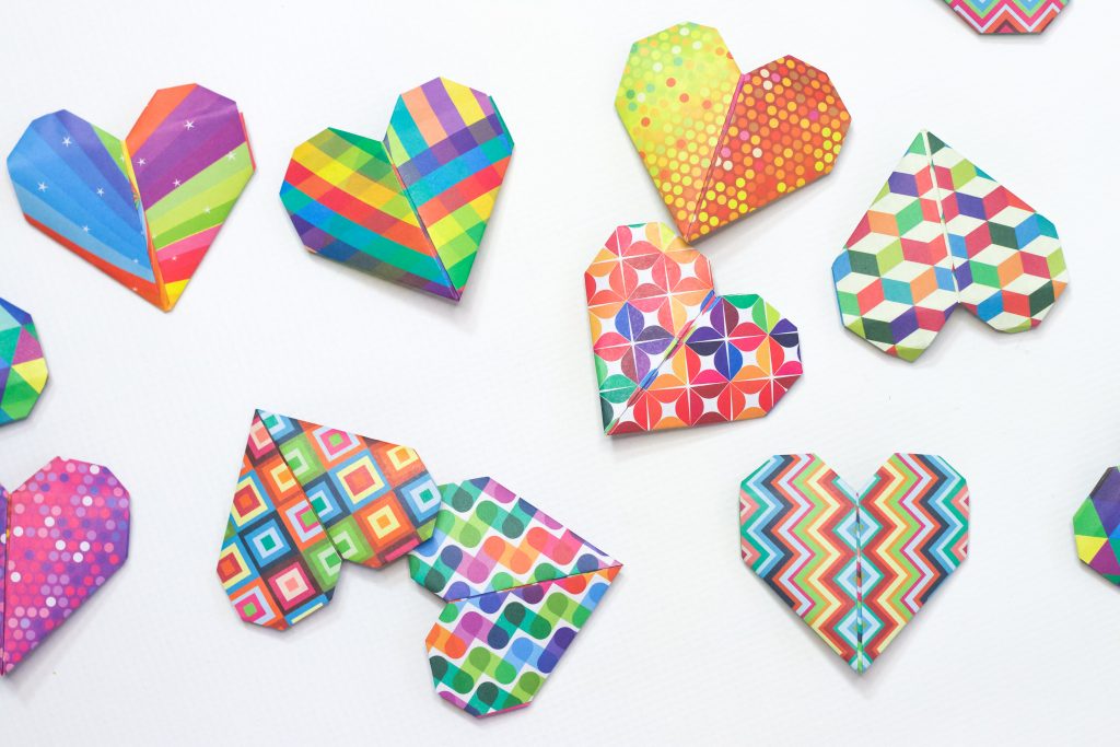 How to Make Happy Origami Hearts | Radiant Home Studio